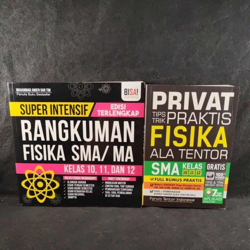 Jual Buku Super Intensif Rangkuman Fisia Sma/Ma kelas 10, 11, 12, dan ...