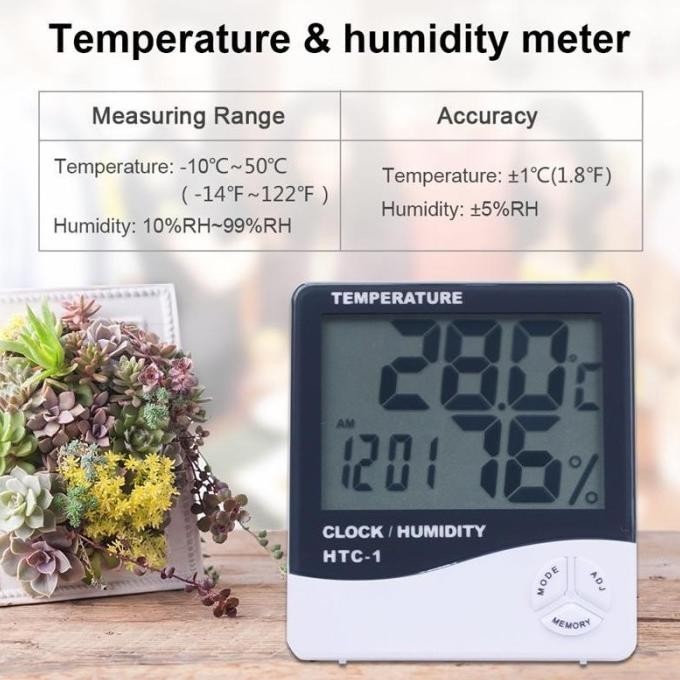 Jual Miliki - HTC - 1 HTC-1 Thermometer Hygrometer Ruangan Digital ...