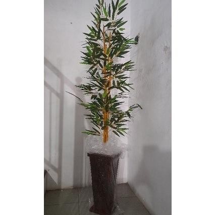 Jual Tanaman hias bambu artificial rimbun pot jumbo 130cm | Shopee ...