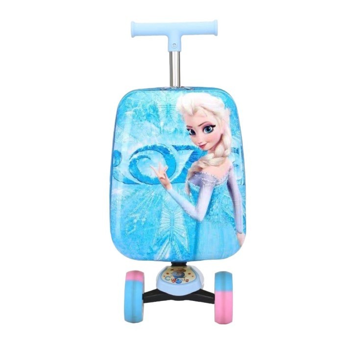 Jual Baru!!! FROZEN ELSA ANNA OLAF BIRU KOTAK TROLLEY SCOOTER ANAK TAS ...