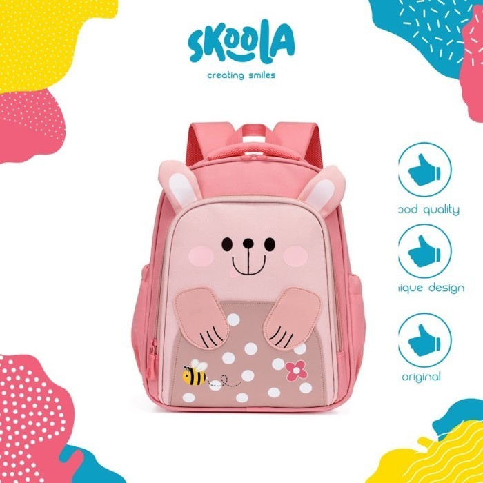 Jual Baru!!! SKOOLA TAS SEKOLAH ANAK PEREMPUAN PAUD TK RANSEL RABBIT ...