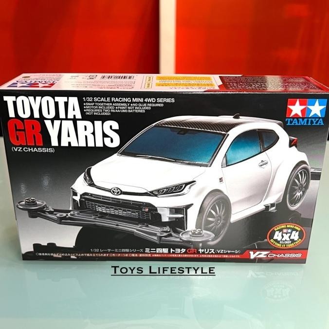 Jual Mainan Rakit Mobil Tamiya Mini 4Wd - Gr Yaris (Original) | Shopee ...