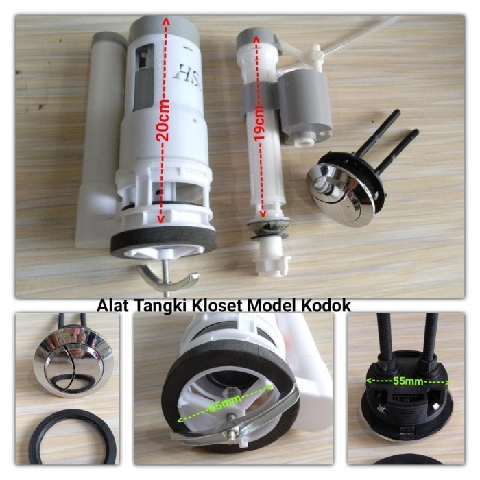 Jual ALAT TANGKI CLOSET DUAL FLUSH MODEL KODOK | Shopee Indonesia
