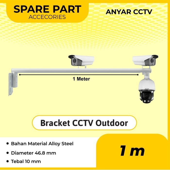 Jual Promo Bracket Tiang Ganda CCTV Outdoor GD-122 40cm / 60cm / 80cm ...