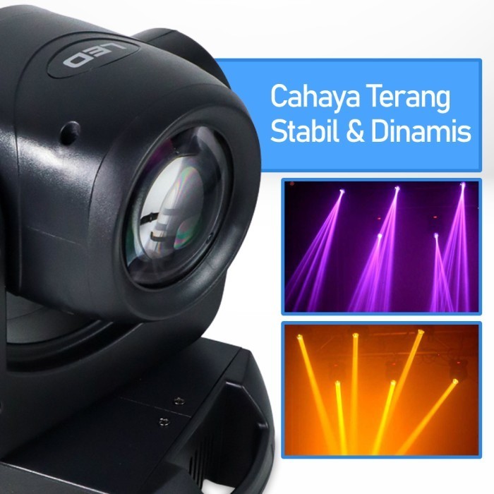 Jual MINI LED MOVING HEAD LAMPU SOROT LIGHTING PANGGUNG SPOTLIGHT BEAM ...