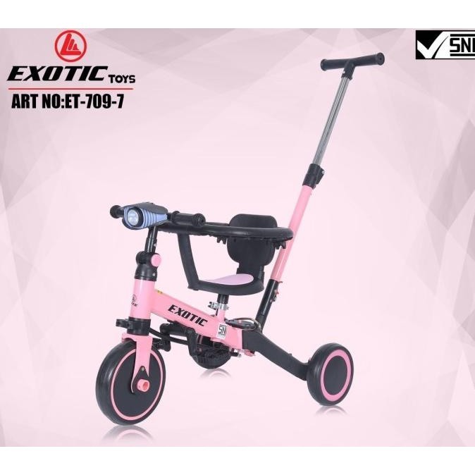 Jual Sepeda Anak Roda Tiga Et-709 & 709-7 (4 In 1) Balance Bike + Dorongan Pengiriman Cepat ...