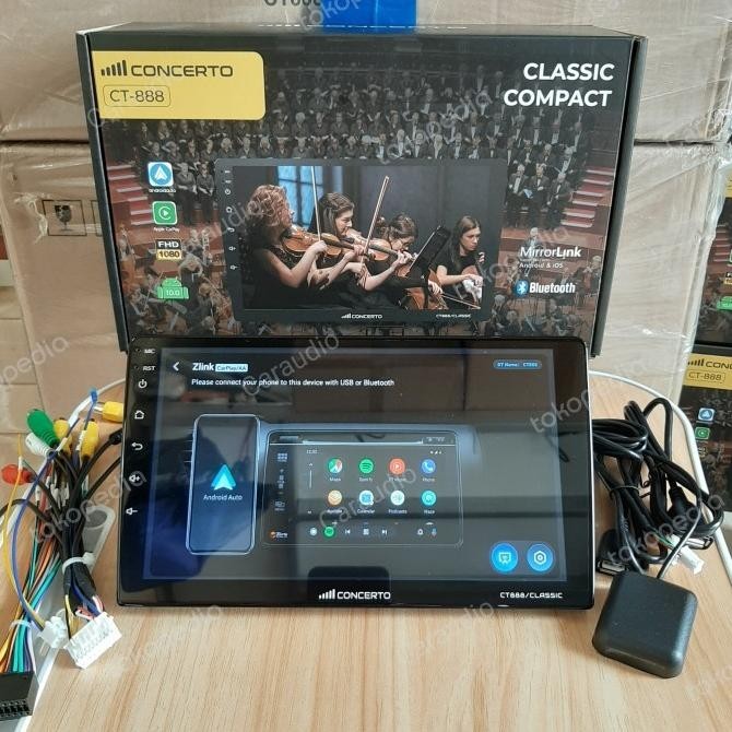 Jual Head Unit Android Concerto 9" / 10" Ram 2/32Gb Apple Carplay ...