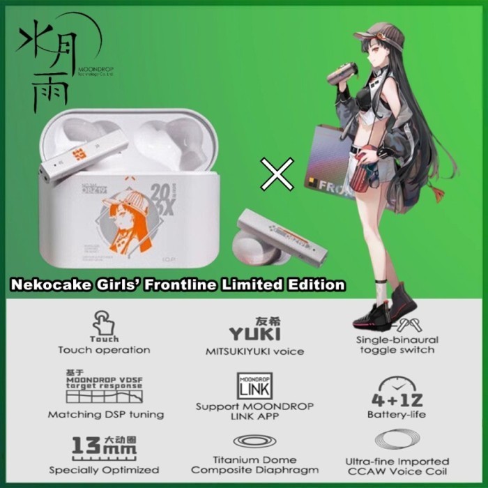 Jual Moondrop Nekocake Neko Cake Kuroneko TWS True Wireless Earphone ...