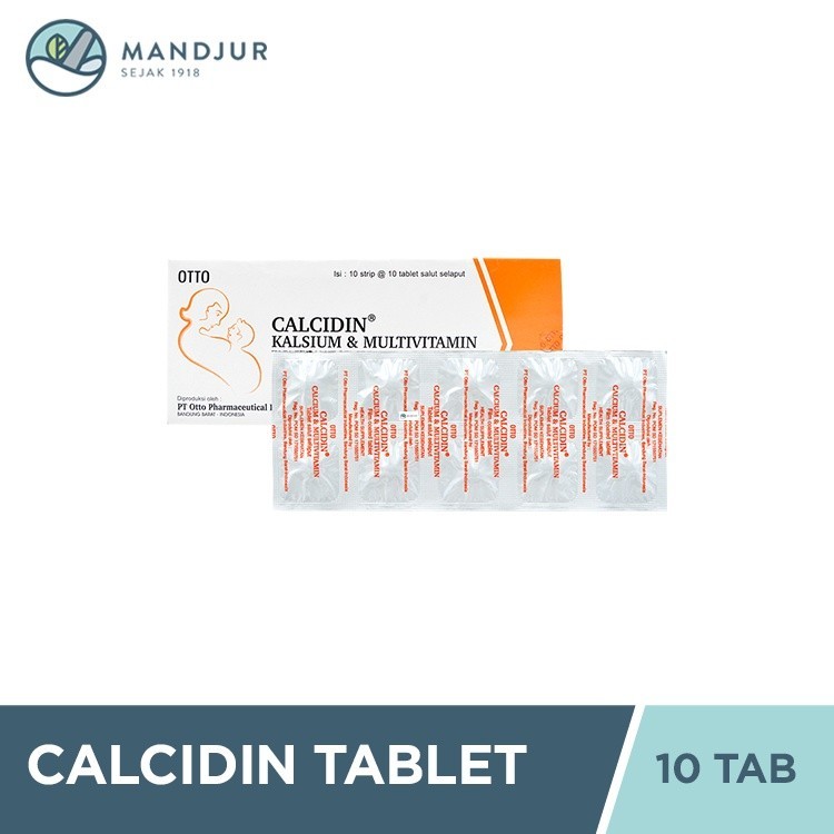 Jual Calcidin 10 Tablet - Suplemen Kalsium Tulang dan Gigi | Shopee ...