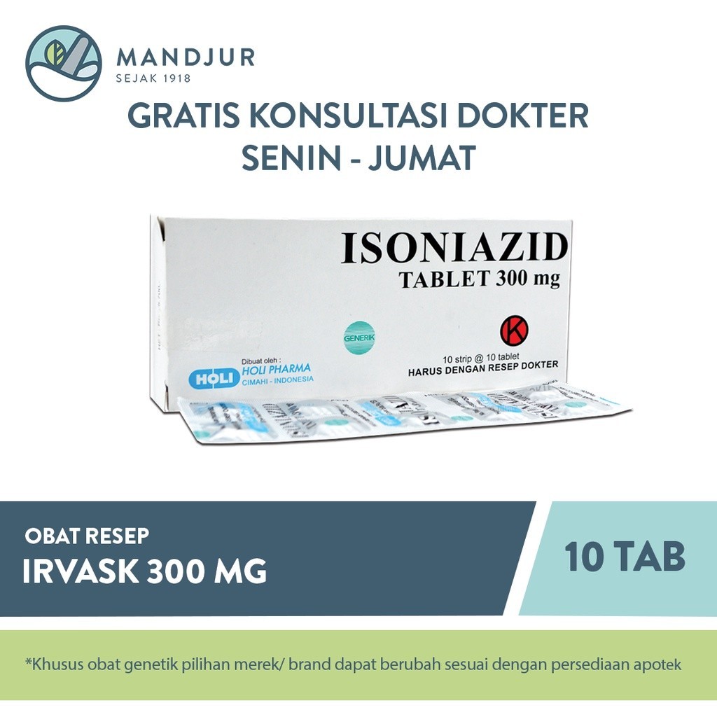 Jual Isoniazid 300 mg 10 Tablet | Shopee Indonesia