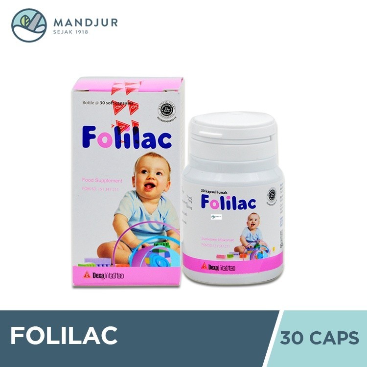 Jual Folilac 30 Kapsul - Suplemen Kesehatan Bayi | Shopee Indonesia