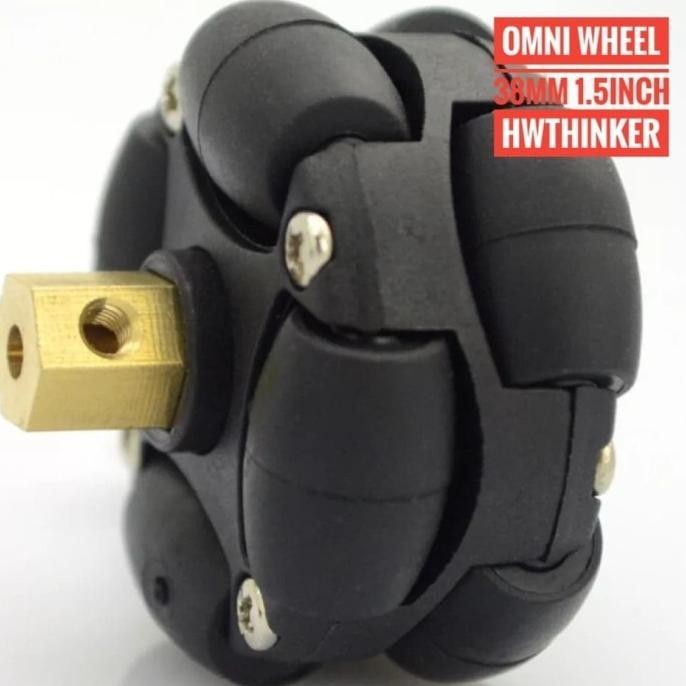 Jual Roda Omni wheel Omniwheel 38mm 1.5inch with hub mounting coupling ...