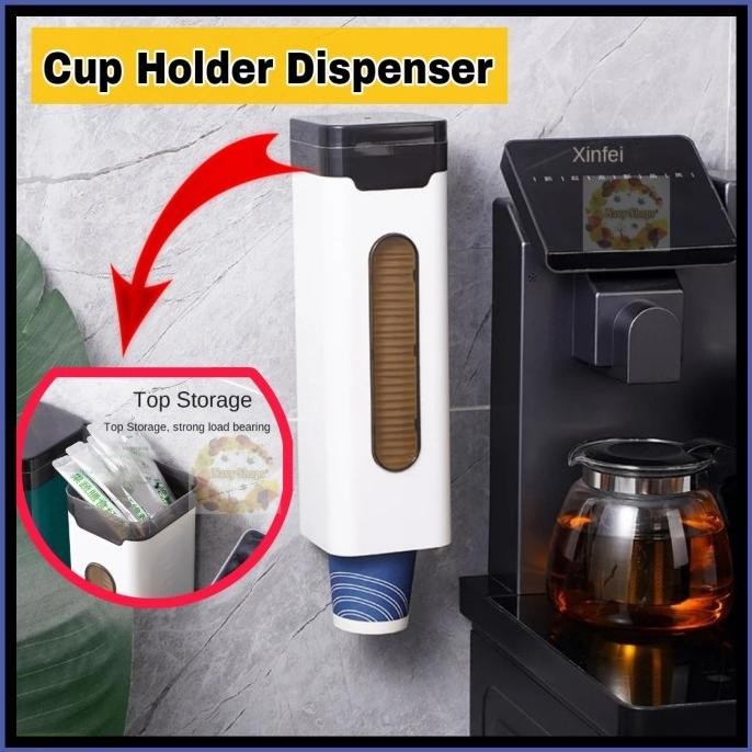 Jual Ht-Paper Cup Dispenser - Tempat Gelas - Holder Gelas - Rak Gelas ...