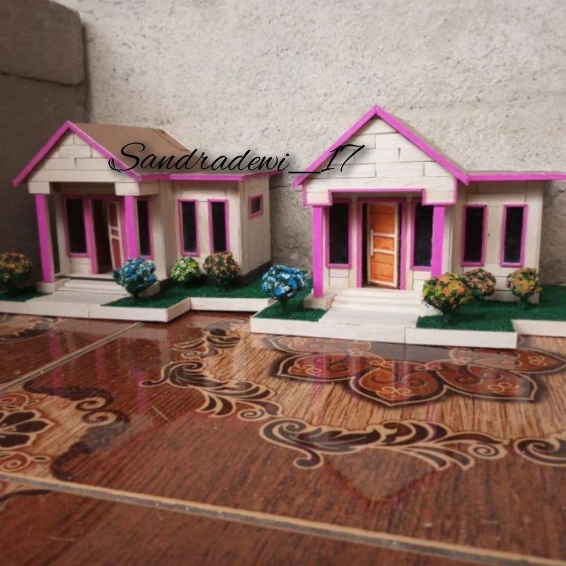 Jual miniatur rumah stik es krim | Shopee Indonesia