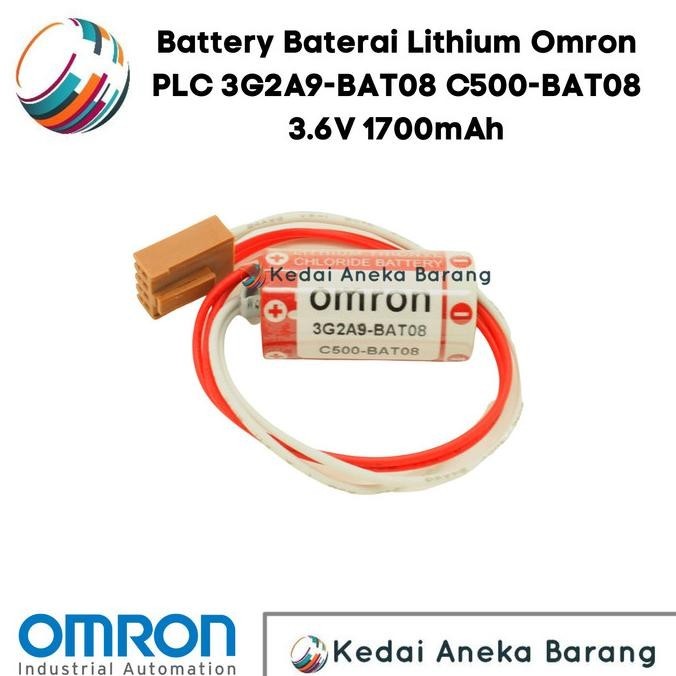 Jual Battery Baterai Lithium Omron PLC 3G2A9-BAT08 C500-BAT08 3.6V ...