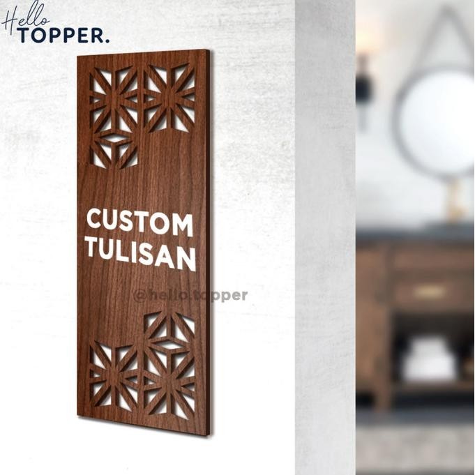 Jual Update! Sign Custom Tulisan Kayu Sign Pintu Ruangan Papan Sign ...