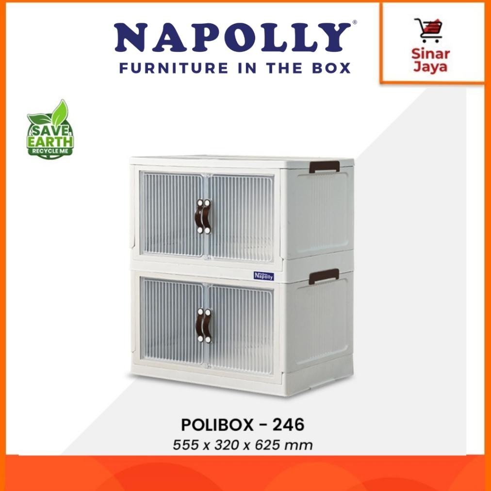 Jual NAPOLLY PoliBox Lemari Plastik Portable SUSUN 1, 2, 3, 4, 5 ...