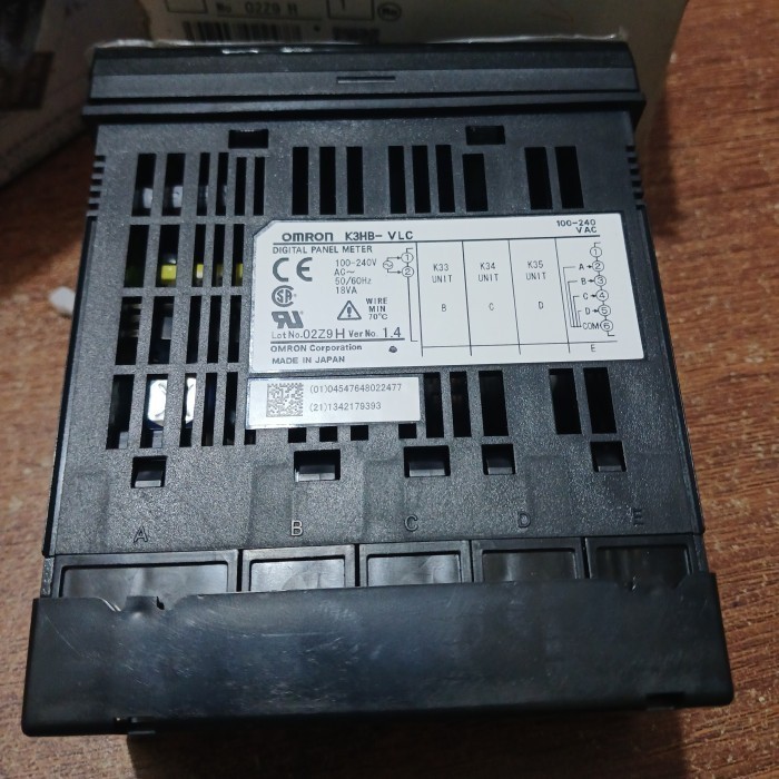 Jual Digital Panel Meter K3HB-VLC OMRON AC100-240V Omron Original ...