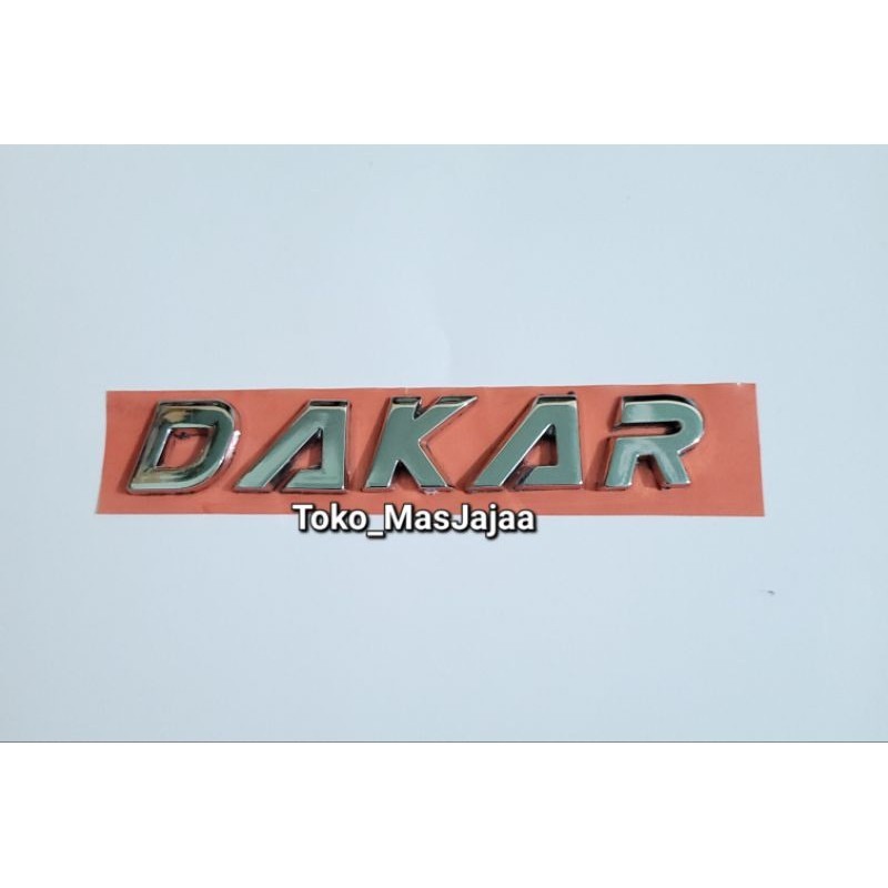 Jual Logo Emblem DAKAR ORIGINAL / emblem tulisan dakar pajero sport new ...