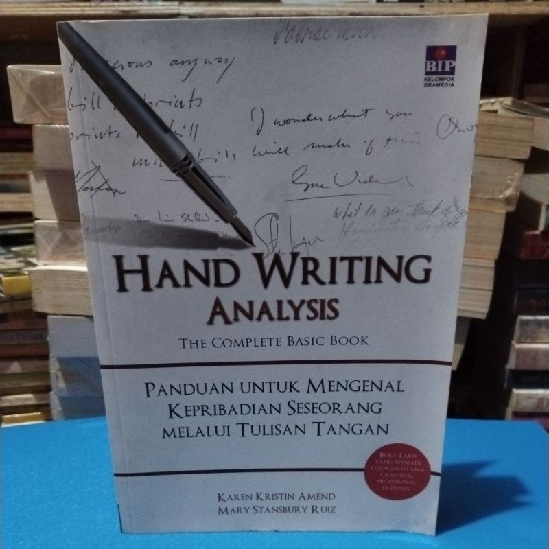 Jual Buku original HAND WRITING ANALYSIS by Karen Kristin Amend ...