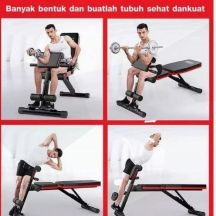 Jual adjustable bench press / bangku kursi fitnes /sit up gym /inclin ...