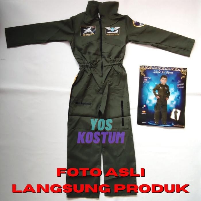 Jual Kostum Profesi Anak Laki Laki Pilot Pesawat Jet Tempur Import Top ...