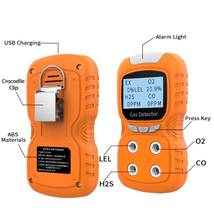 Jual Alat ukur H2S Hidrogen sulifida CO karbon monoksida LEL Meter ...