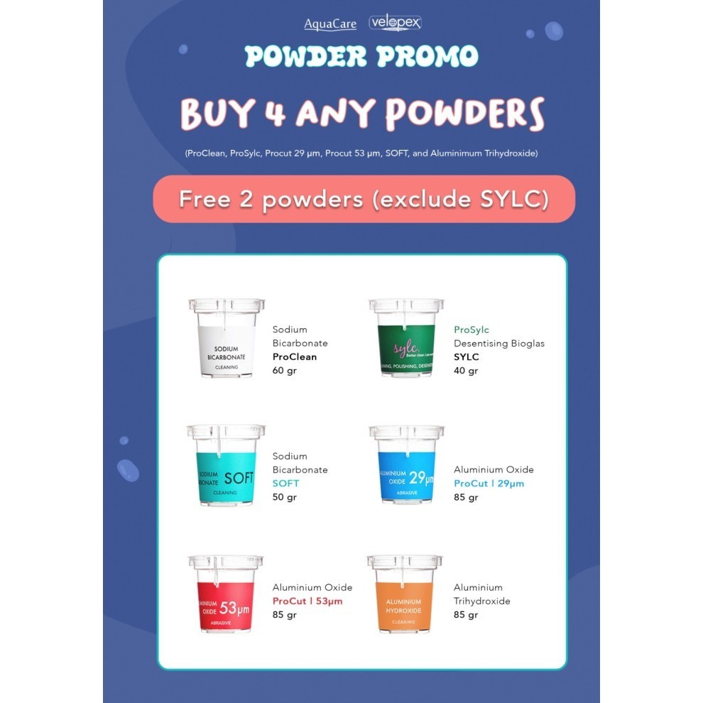 Jual KLIK DENTAL AQUACARE POWDER : PROSYLC DESENSITISING BIOGLASS ...