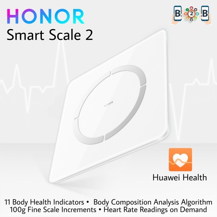 Jual HONOR SMART SCALE 2 BODY COMPOSITION TIMBANGAN BADAN | Shopee ...