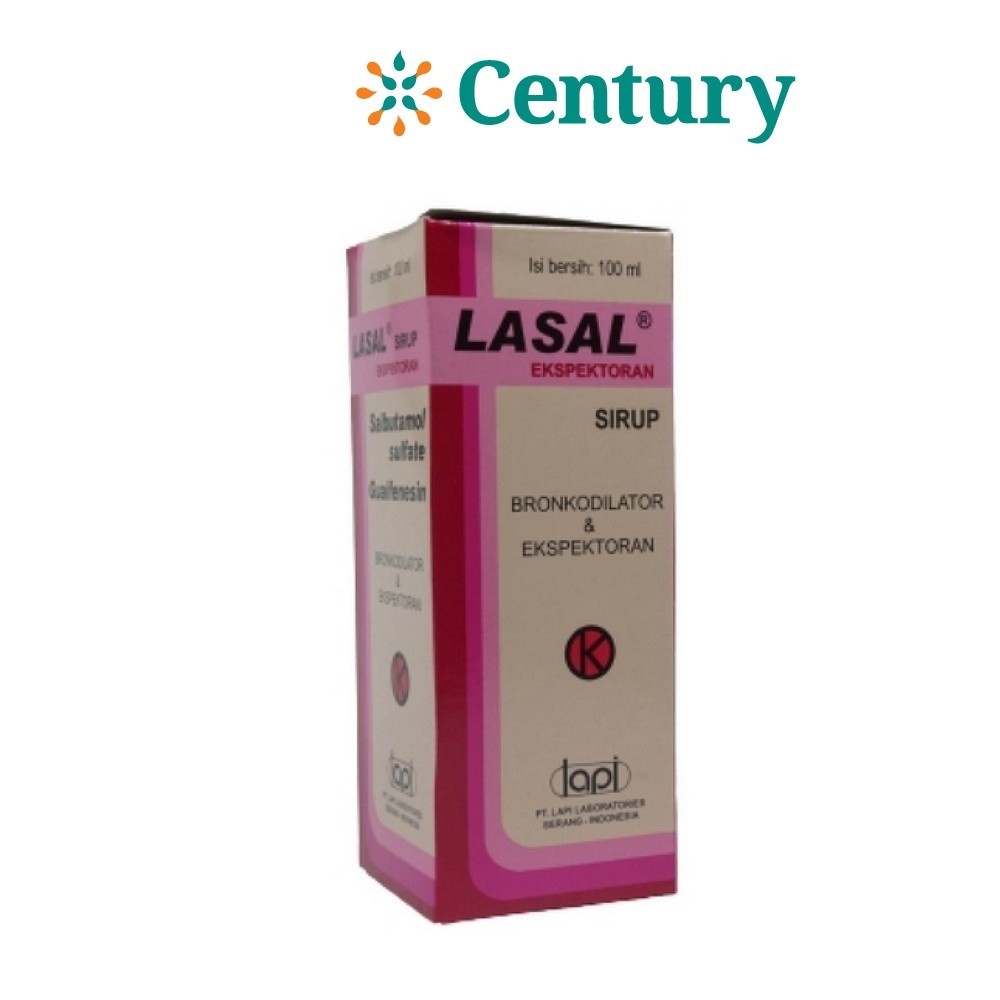 Jual LASAL EXSPECTORANT SIRUP 100 ML / SALBUTAMOL / GUEFENESIN / OBAT ...