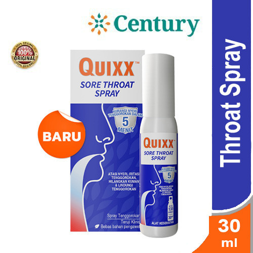 Jual QUIXX SORE THROAT SPRAY 30ML / SAKIT TENGGOROKAN | Shopee Indonesia