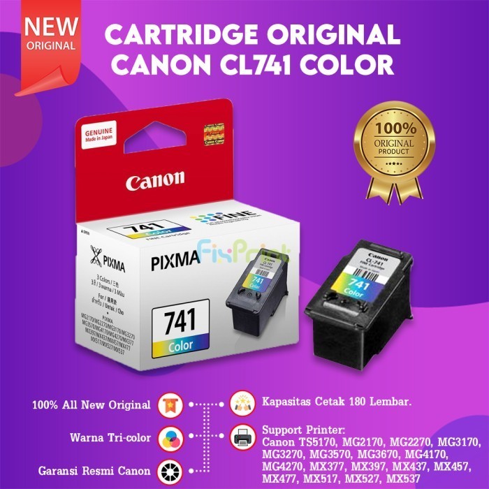 Jual Cartridge Tinta Canon Pg740 Pg-740 Printer Mg3170 Mg3270 Mg3570 ...