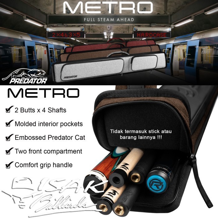 Jual Predator Metro 2x4 Brown Hard Case - Tas Stick Billiard Pool Cue ...