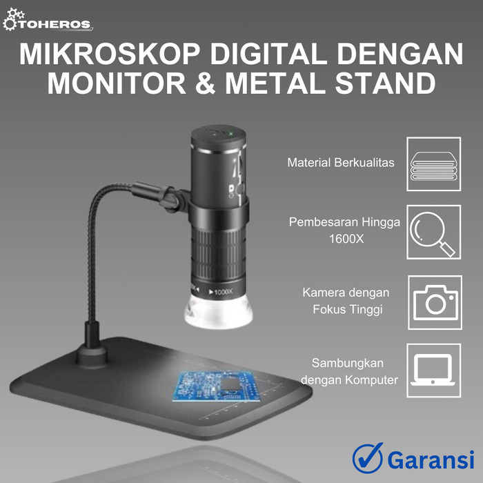 Jual Ready Mikroskop Digital 1000x WiFi Microscope Service Camera Video ...