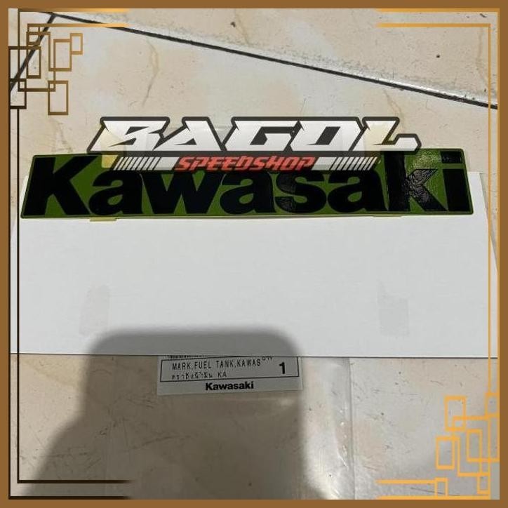 Jual [BSS] STIKER STICKER TANGKI HIJAU NINJA RR OLD ZX CBU ORIGINAL ...