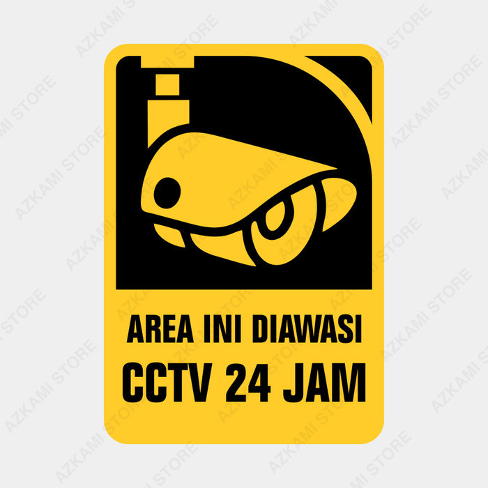 Jual Rambu Diawasi Cctv 24 Jam 35Cm X 50Cm Plat Alumunium | Shopee ...