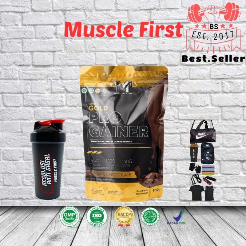Jual Muscle First - Pro Gainer 2lbs/ 900gram Susu Bulking Penambah ...