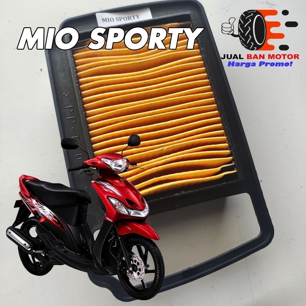 Jual JAGAT Filter Udara Mio Sporty Smile (Kuning) | Shopee Indonesia