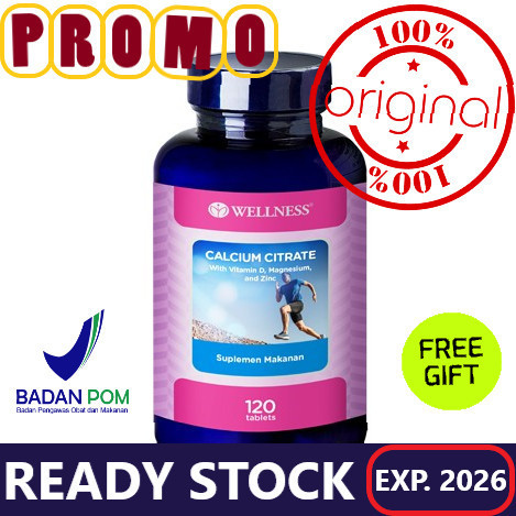 Jual Wellness Calcium Citrate (120 Tablets) | Shopee Indonesia