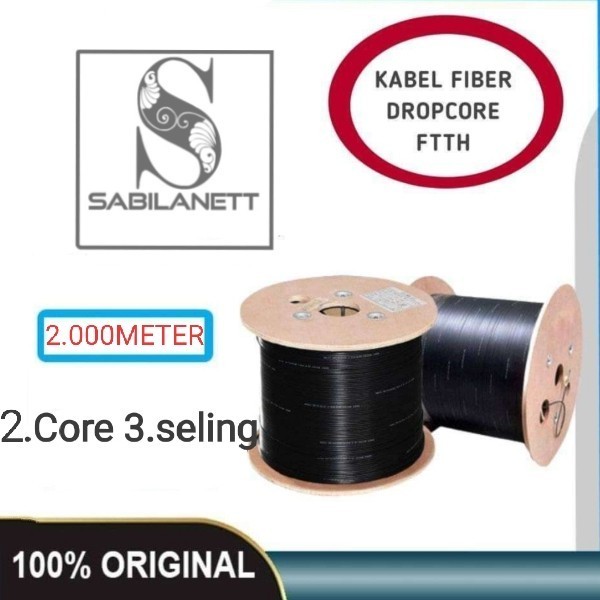 Jual Kabel FO 2000 Meter - FTTH Dropcore 2 Core 3 s seling | Shopee ...