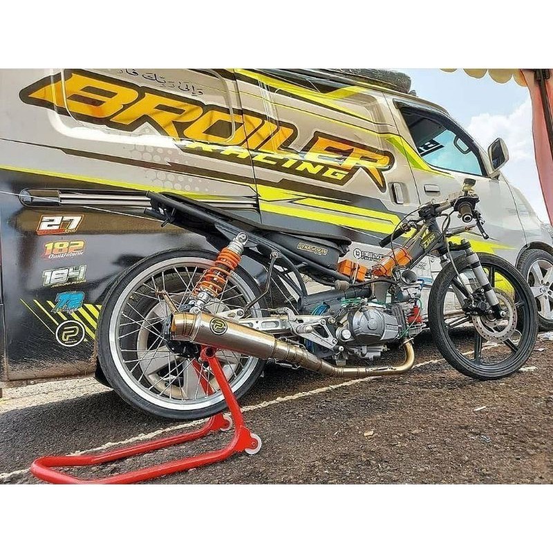 Jual Knalpot jupiter 130cc & 200cc SLEEP ENGINE Pekajaman muffler ...