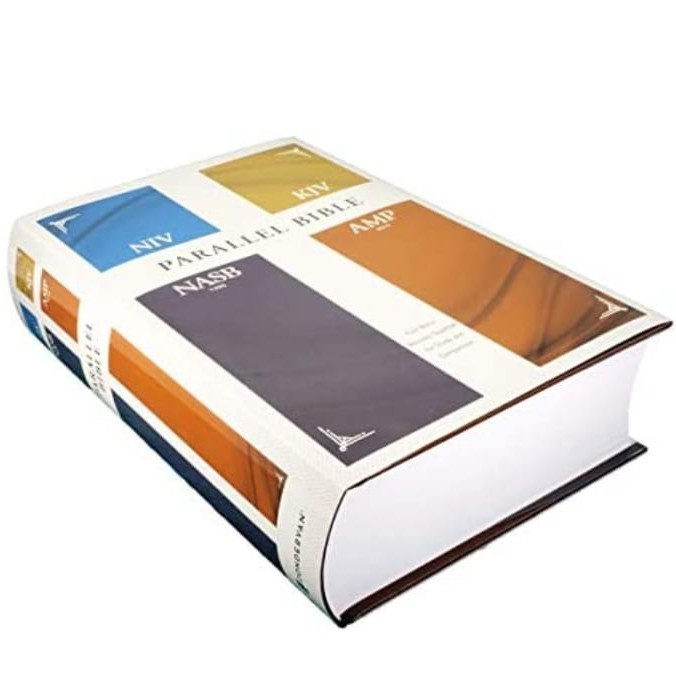 Jual Parallel Bible NIV KJV AMP NASB / Alkitab The Message NKJV NIV NLT ...