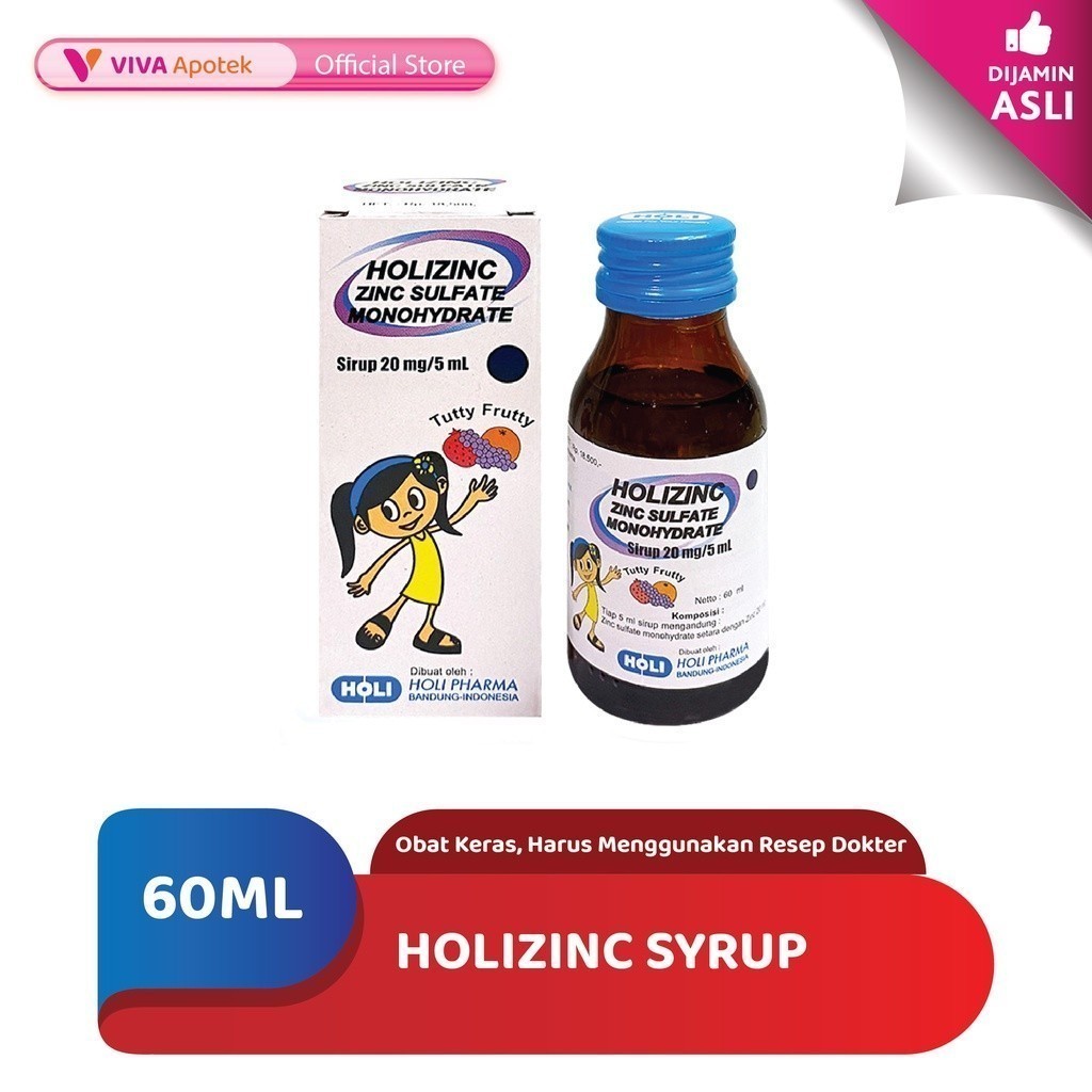 Jual Holizinc Sirup untuk Mengatasi Diare (60 ml) | Shopee Indonesia