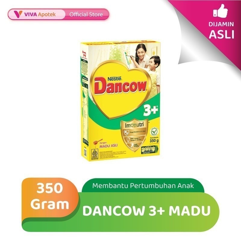 Jual Dancow 3+ Susu Pertumbuhan Rasa Madu 3-5 tahun (350 Gram) | Shopee ...