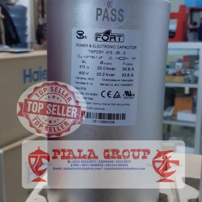 Jual Capasitor Bank 25Kvar 415V / 23.2Kvar 400V Merk Fort | Shopee Indonesia