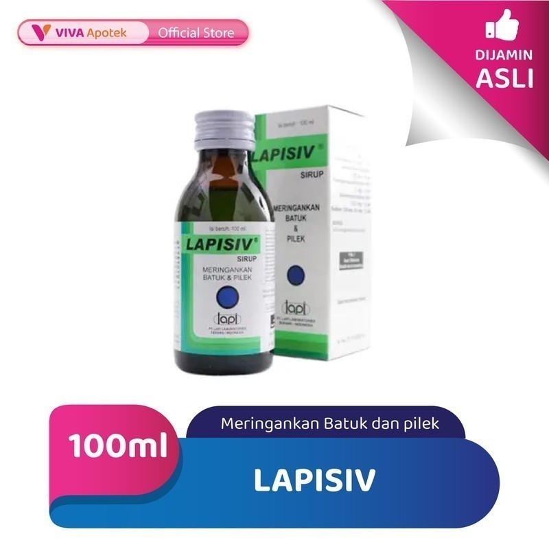 Jual Lapisiv Sirup untuk Meringankan Batuk dan pilek (100 ml) | Shopee ...