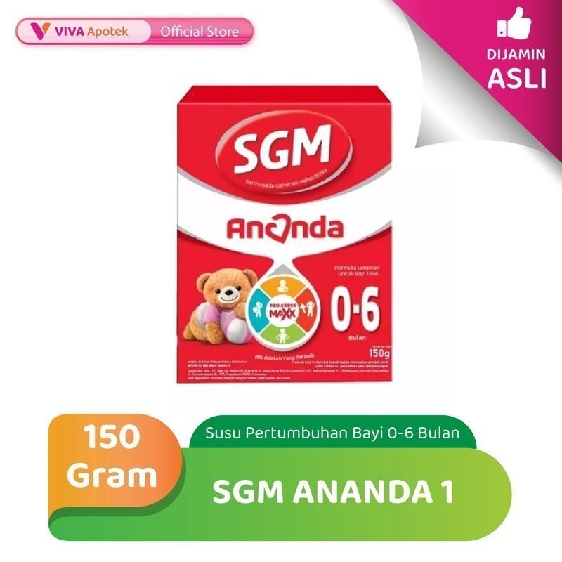 Jual Sgm Ananda 1 Susu Formula Bayi 0-6 Bulan - 150Gr | Shopee Indonesia
