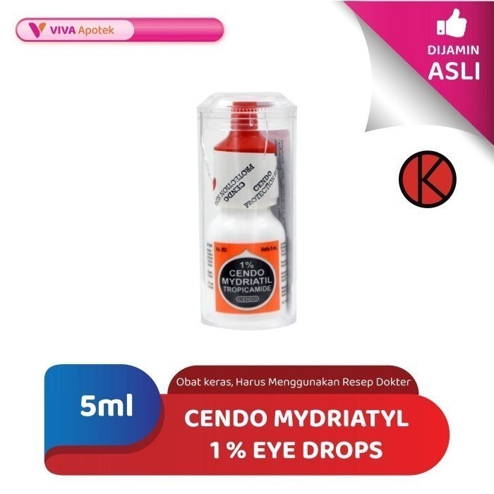 Jual Cendo Mydriatyl 1 % Eye Drops / Tropicamide / Pupil Mata (5 ml ...