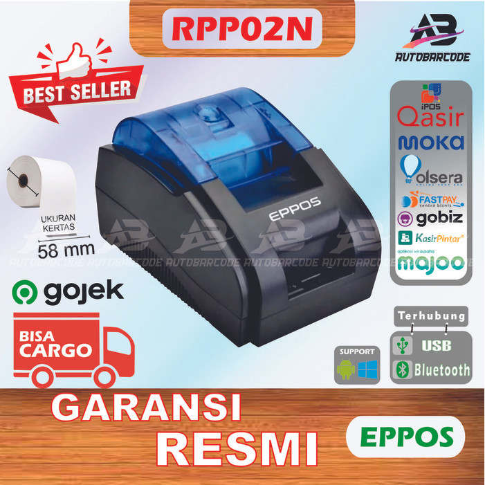 Jual PRINTER THERMAL EPPOS 58 MM EP-RPP02 USB BLUETOOTH SUPPORT MOKA POS | Shopee Indonesia