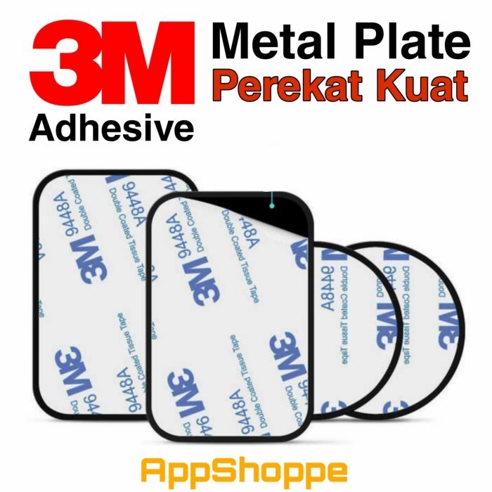 Jual Universal Metal Plate Plat 3M Adhesive for Magnetic Car Mount ...